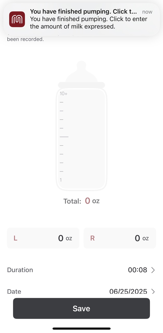 How to log M9 Pumping Data with the App? – Momcozy
