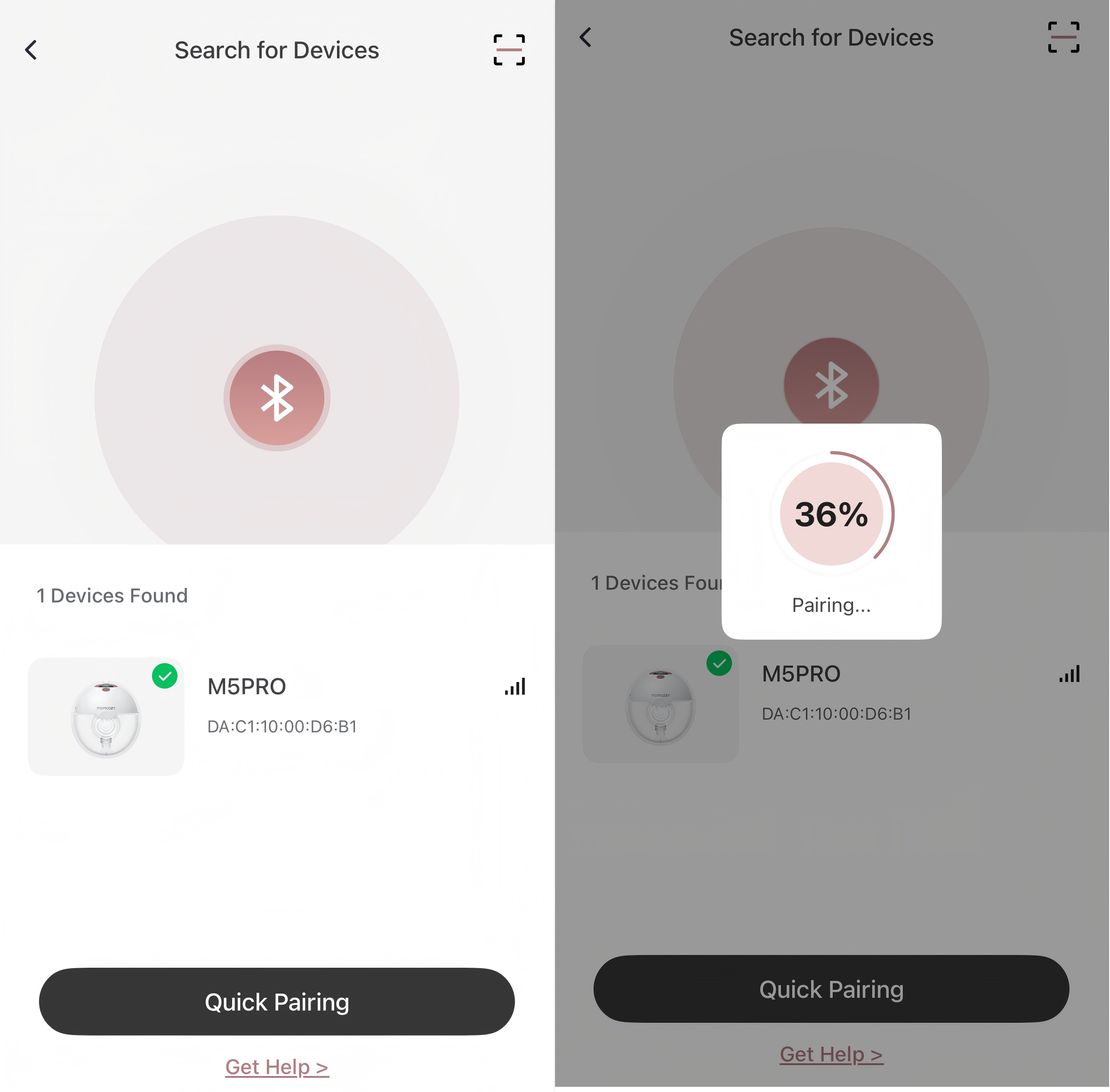 How to connect the M5 Smart to the app – Momcozy