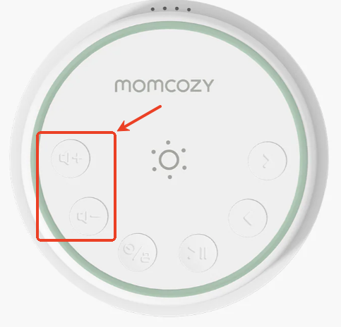 Wie ändere ich das Licht und den Ton, die vom Momcozy Tragbaren Baby ...