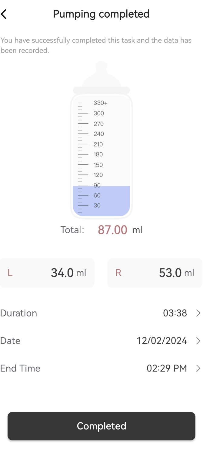 How to record milk volume and Check milk volume records with the Air1 ...